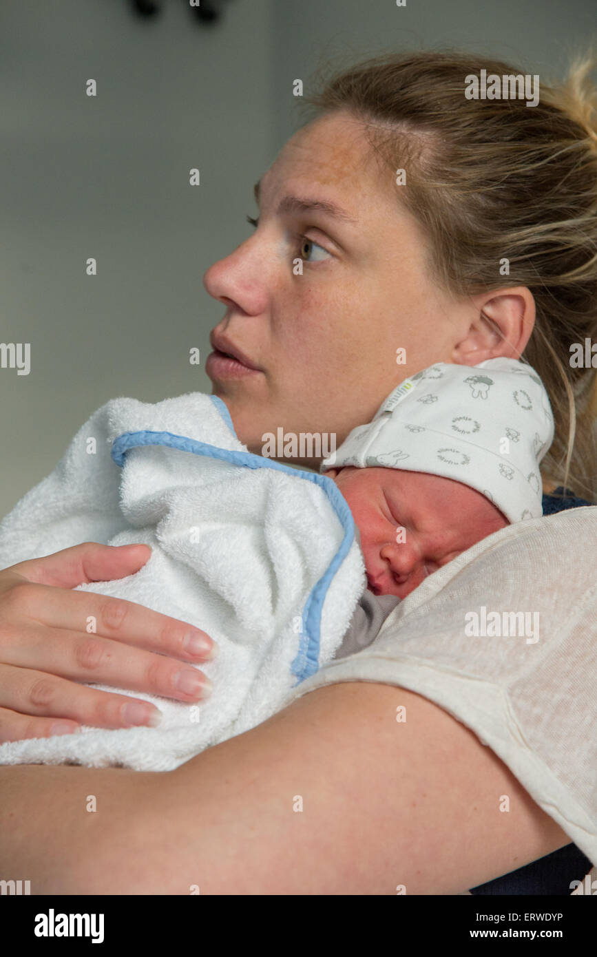 new born baby with mother Stock Photo - Alamy