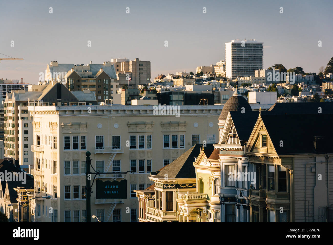 Buildings at Alamo Square, in San Francisco, California Stock Photo - Alamy