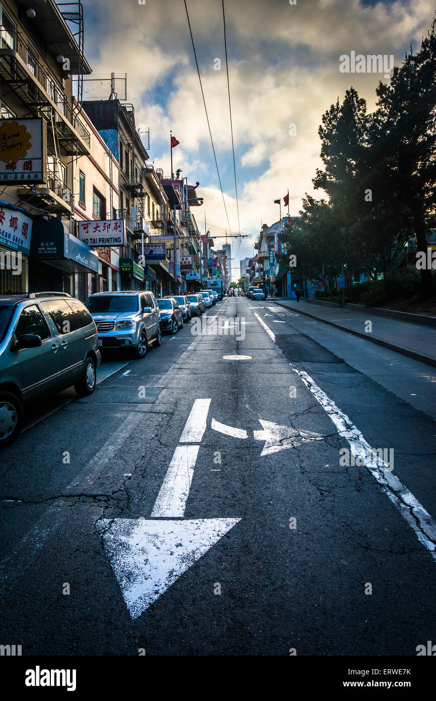 Clay Street, in Chinatown, San Francisco, California Stock Photo - Alamy