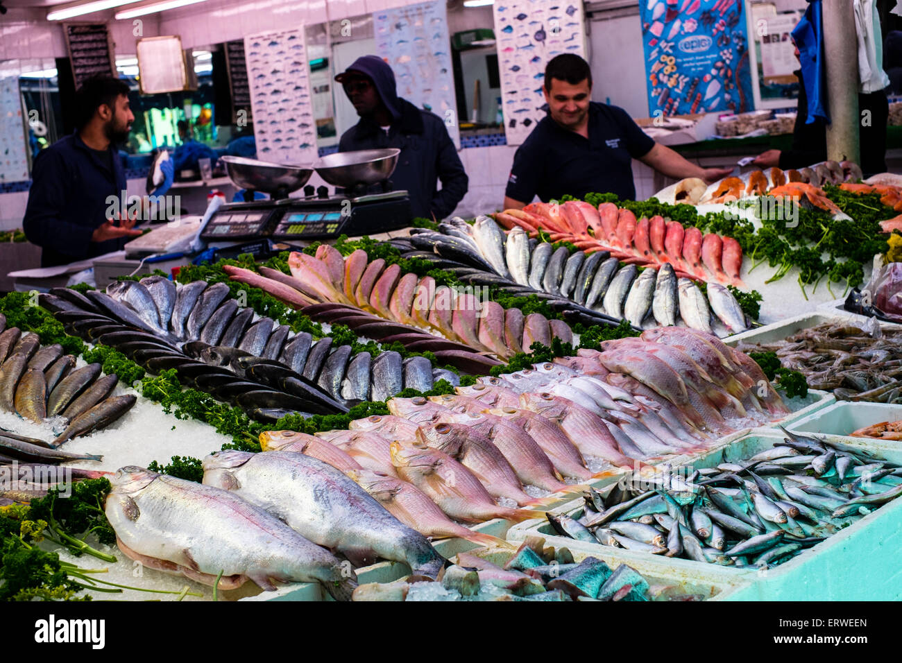 Fishmonger, Brixton, London, United Kingdom Stock Photo - Alamy