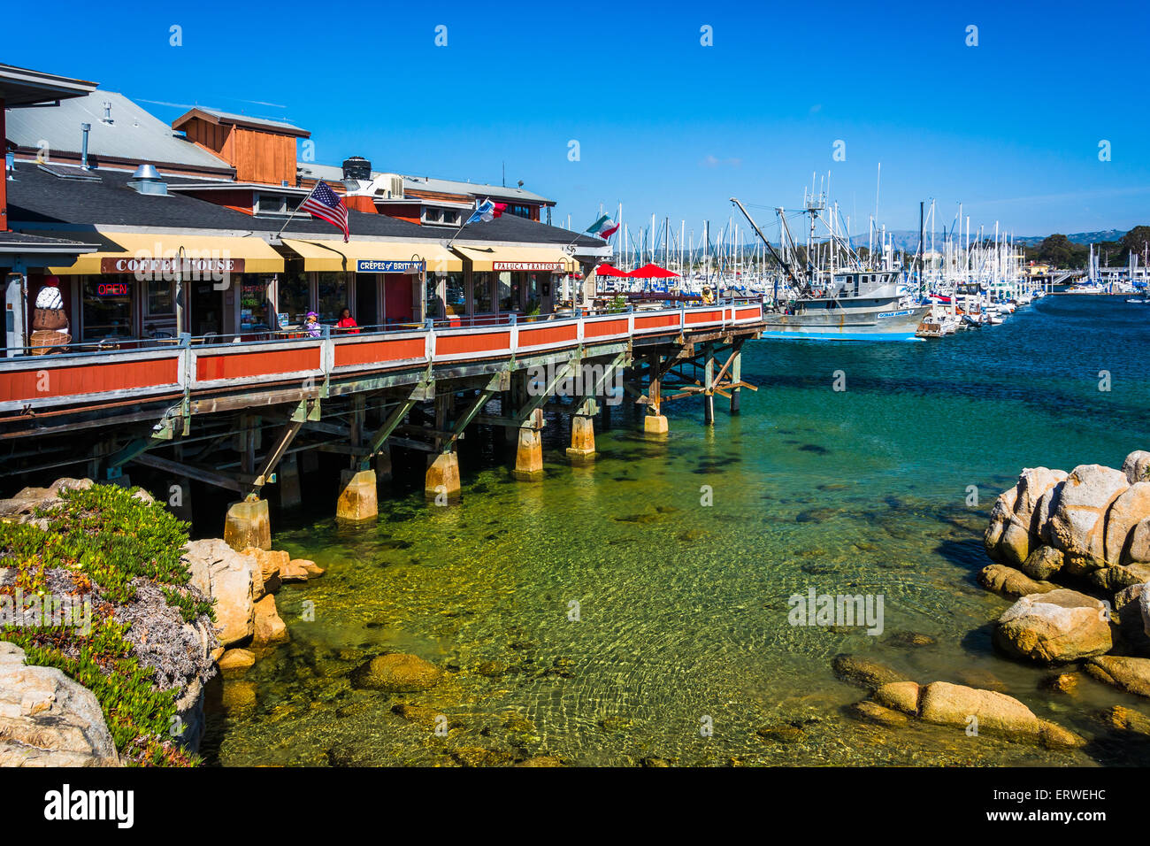 The Fisherman's Wharf, in Monterey, California Stock Photo - Alamy