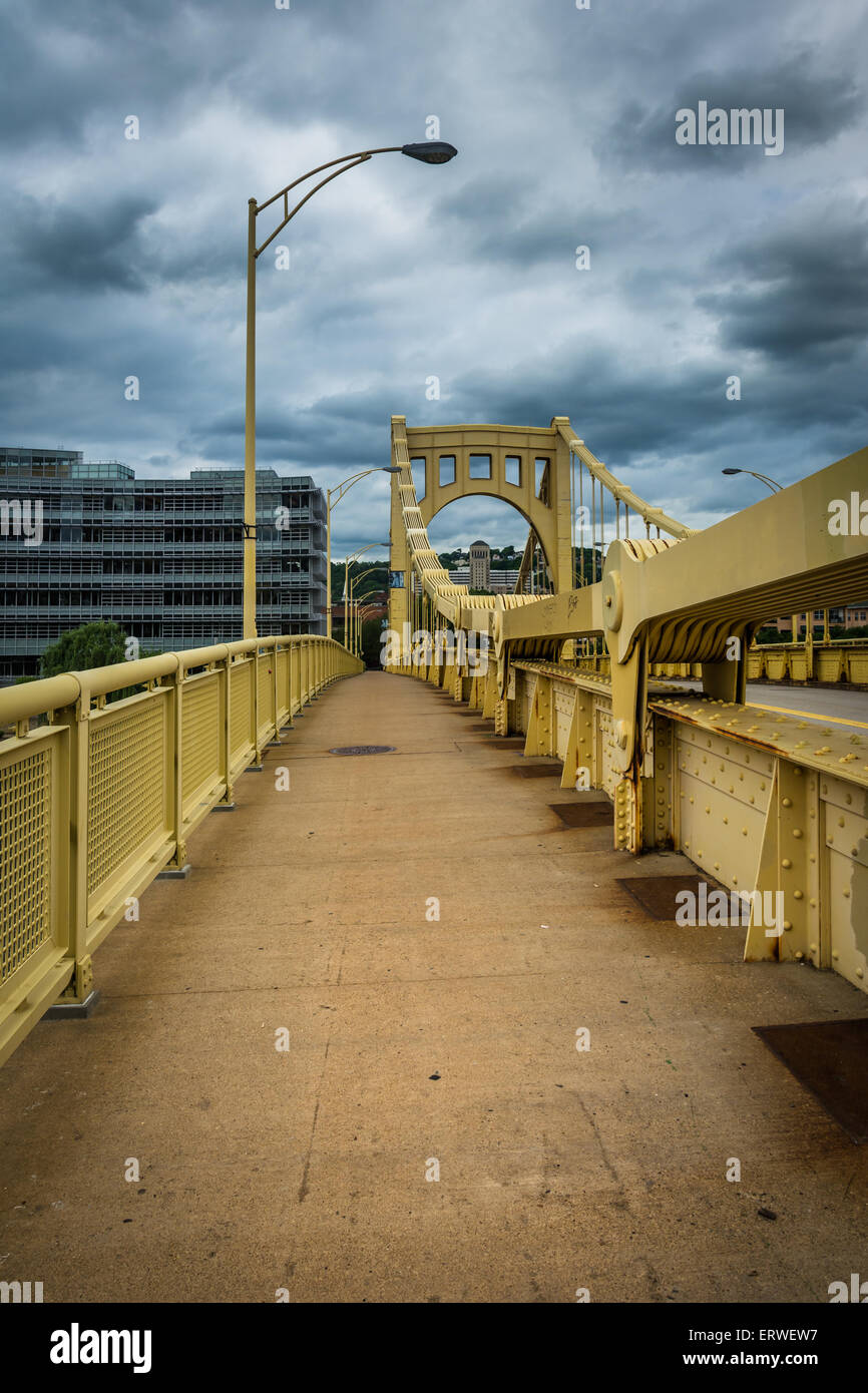 Walkway on the Rachel Carson Bridge in Pittsburgh, Pennsylvania Stock ...