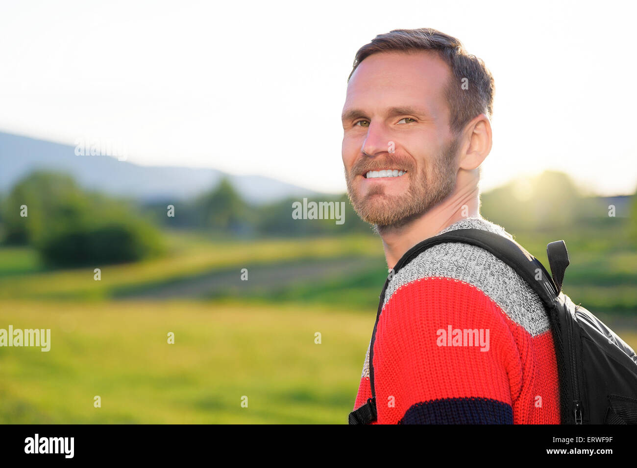Male backpack student hi-res stock photography and images - Alamy