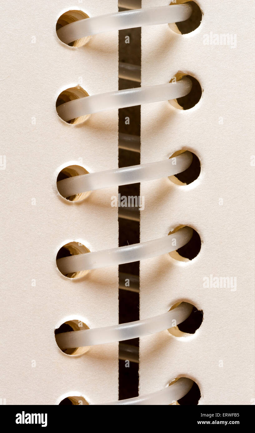 The spiral inside the folder, plastic Stock Photo - Alamy