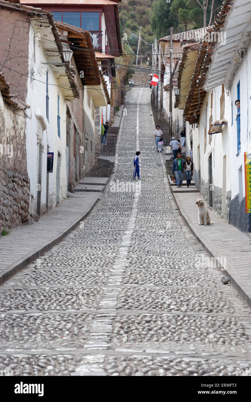 Back streets of Cusco, Peru Stock Photo - Alamy