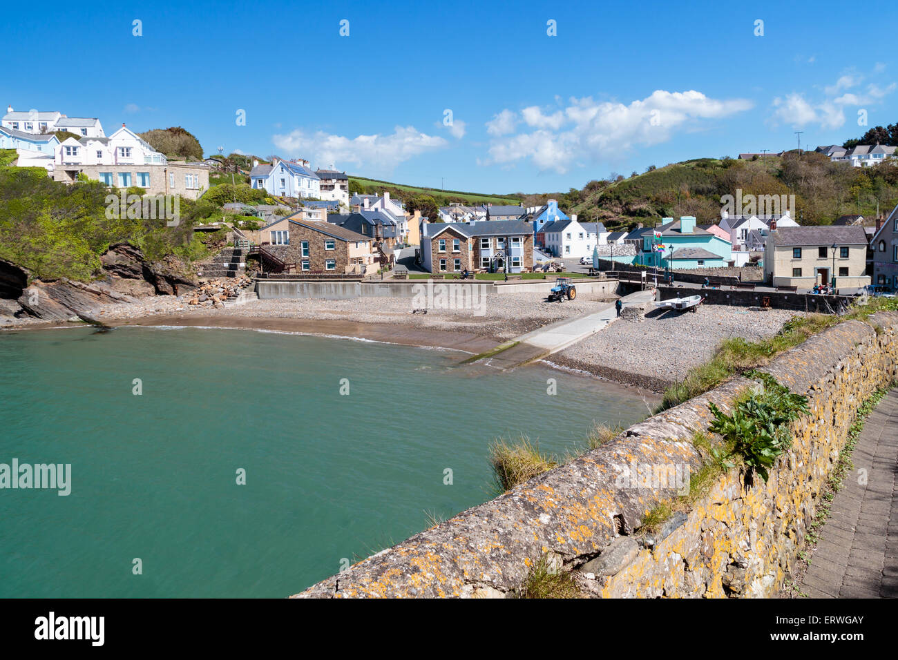 Little Haven a quaint fishing village in the Pembrokeshire Coast Stock ...