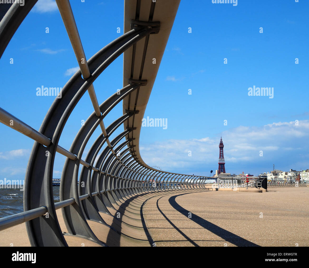 New promenade at Blackpool Stock Photo - Alamy