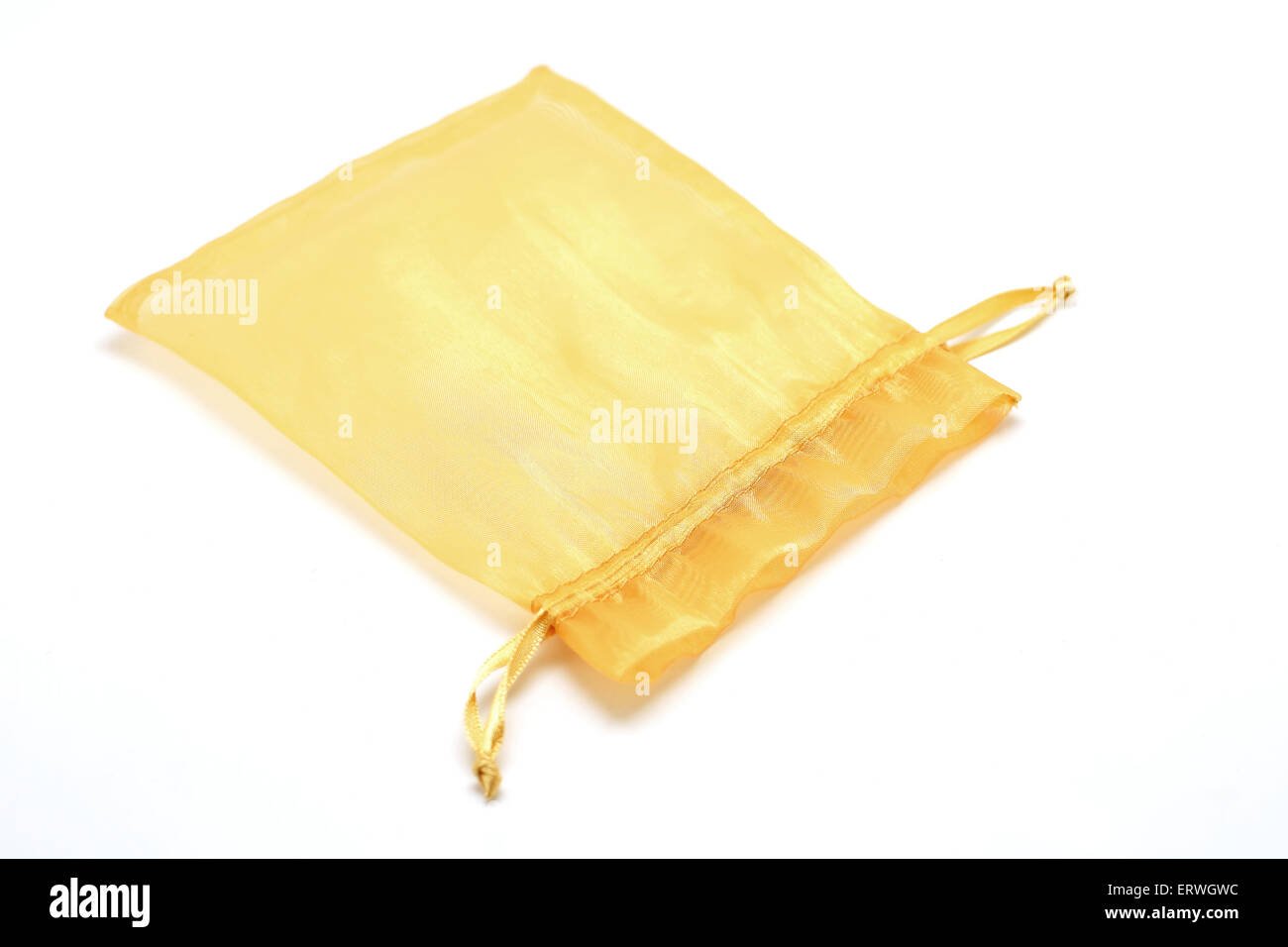 small fabric pouch isolated on white background Stock Photo - Alamy