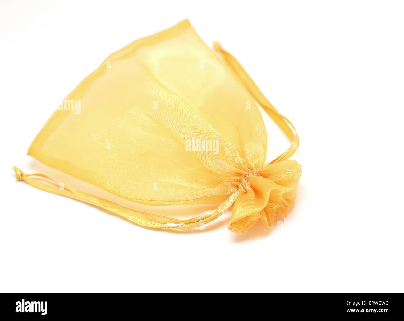 small fabric pouch isolated on white background Stock Photo - Alamy