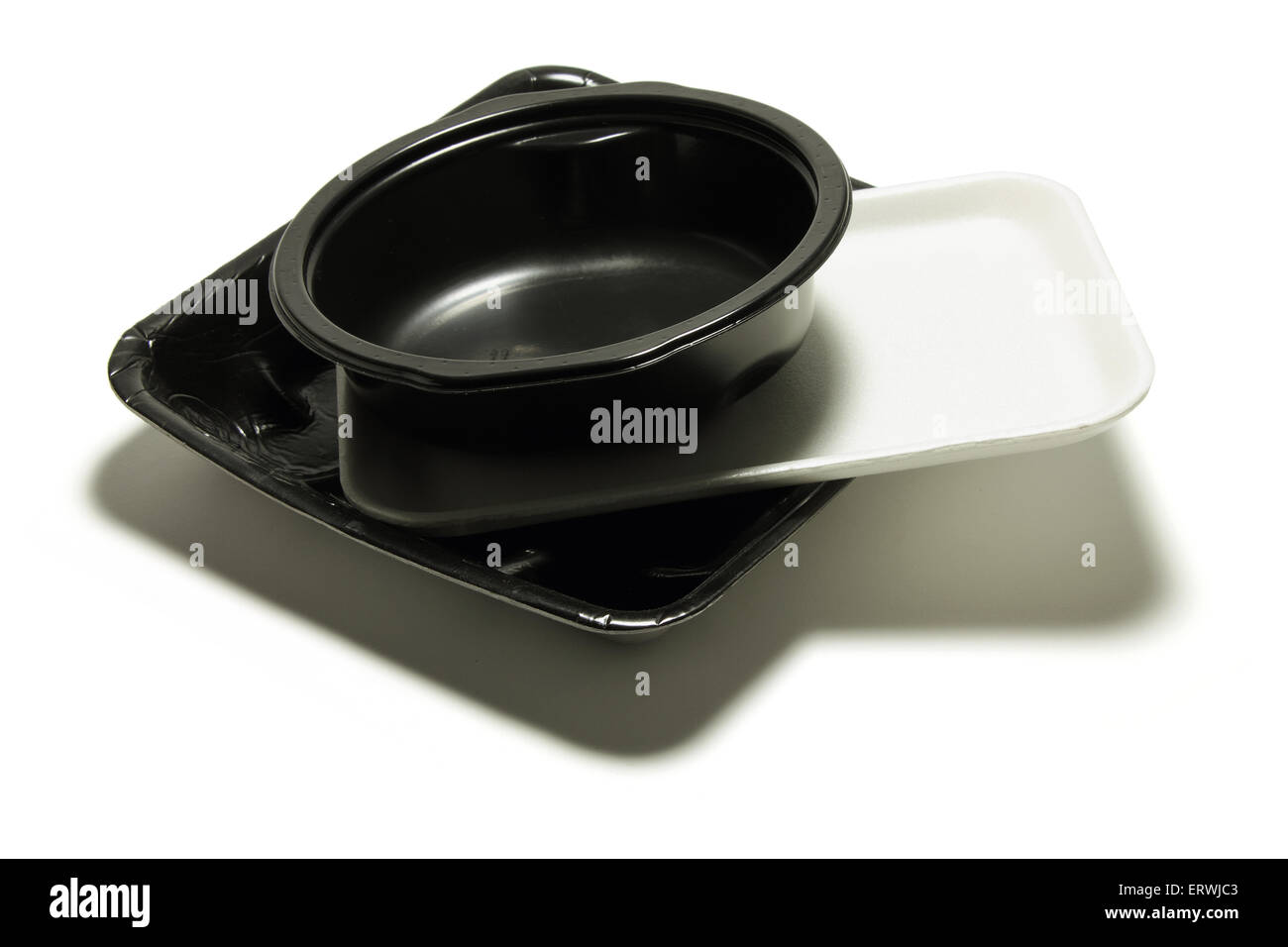 Stack of Food Trays Stock Photo - Alamy