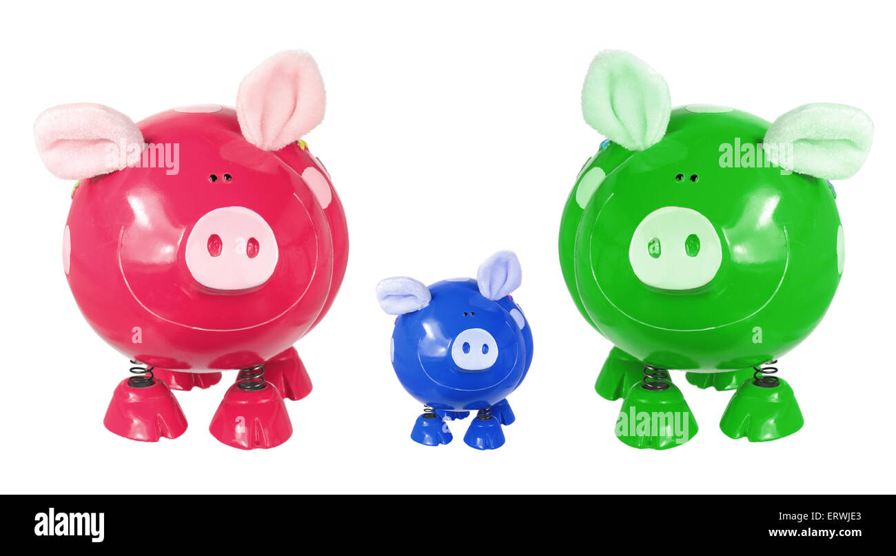 Family piggy banks hi-res stock photography and images - Alamy