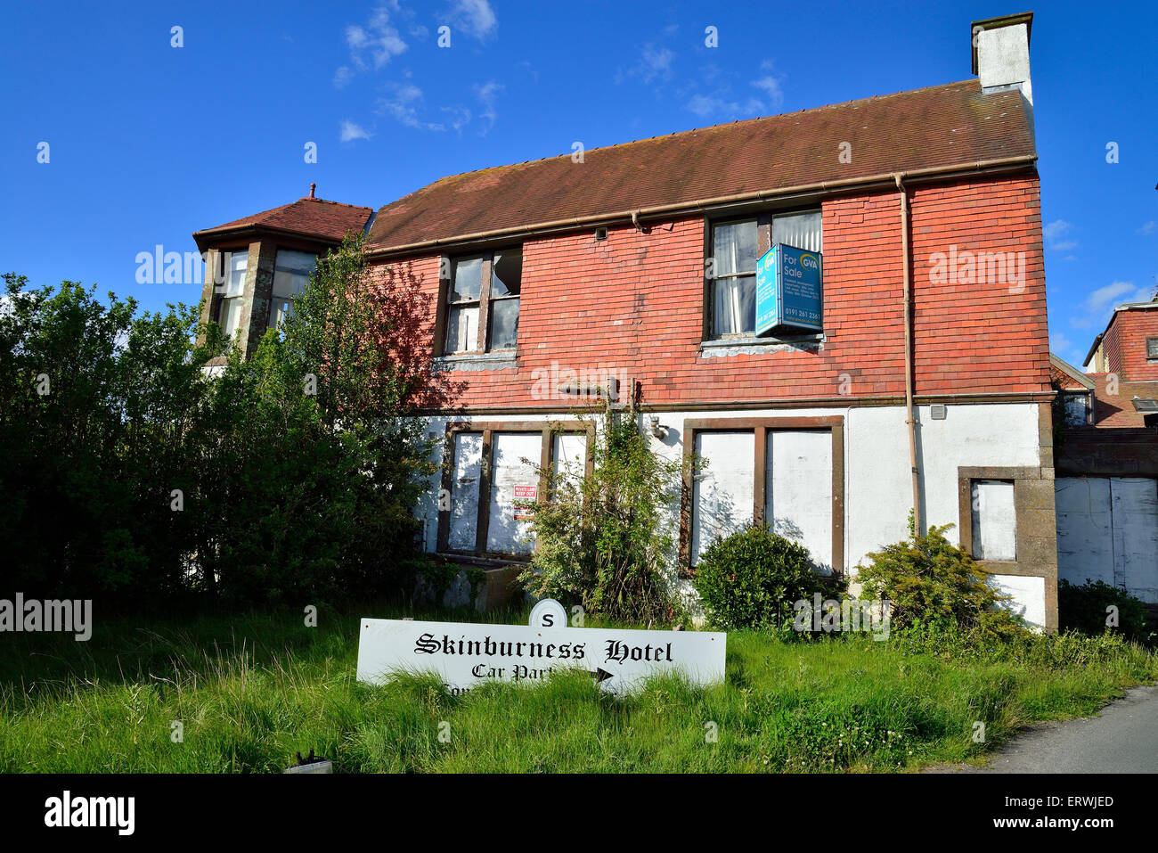 Empty skinburness hotel near silloth hi-res stock photography and ...