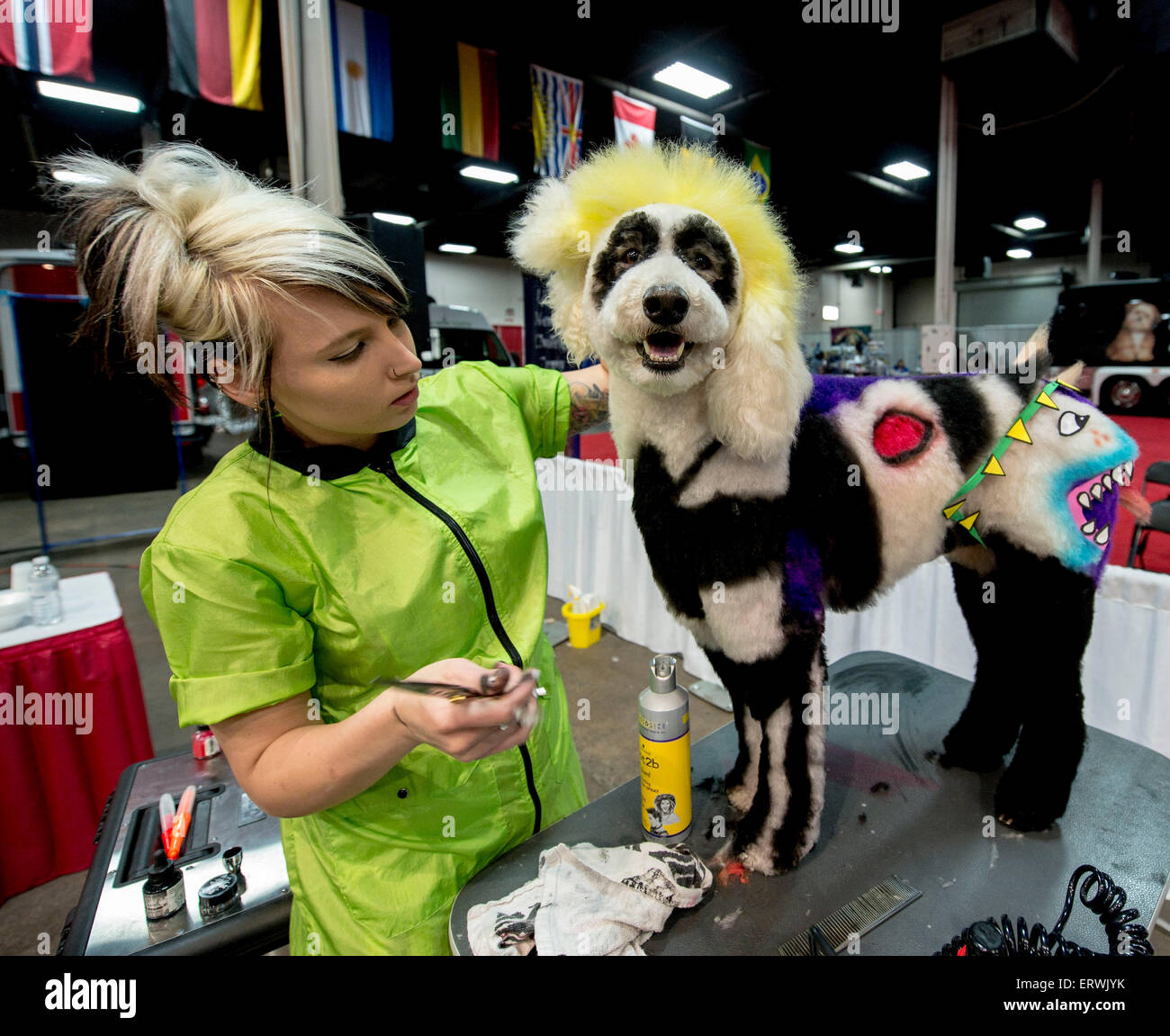 Somerset, New Jersey, USA. 08th June, 2015. KAYLA SPEARS transforms her ...