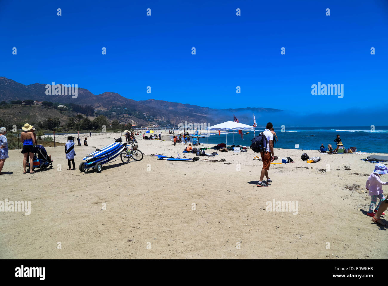 Beach in Malibu, CA - June 2015 Stock Photo - Alamy