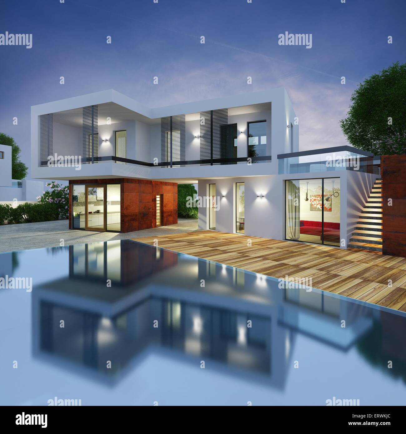 Luxury villa project Stock Photo - Alamy