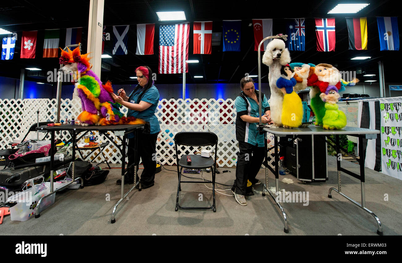 Somerset, New Jersey, USA. 08th June, 2015. LORI CRAIG, left, and ...