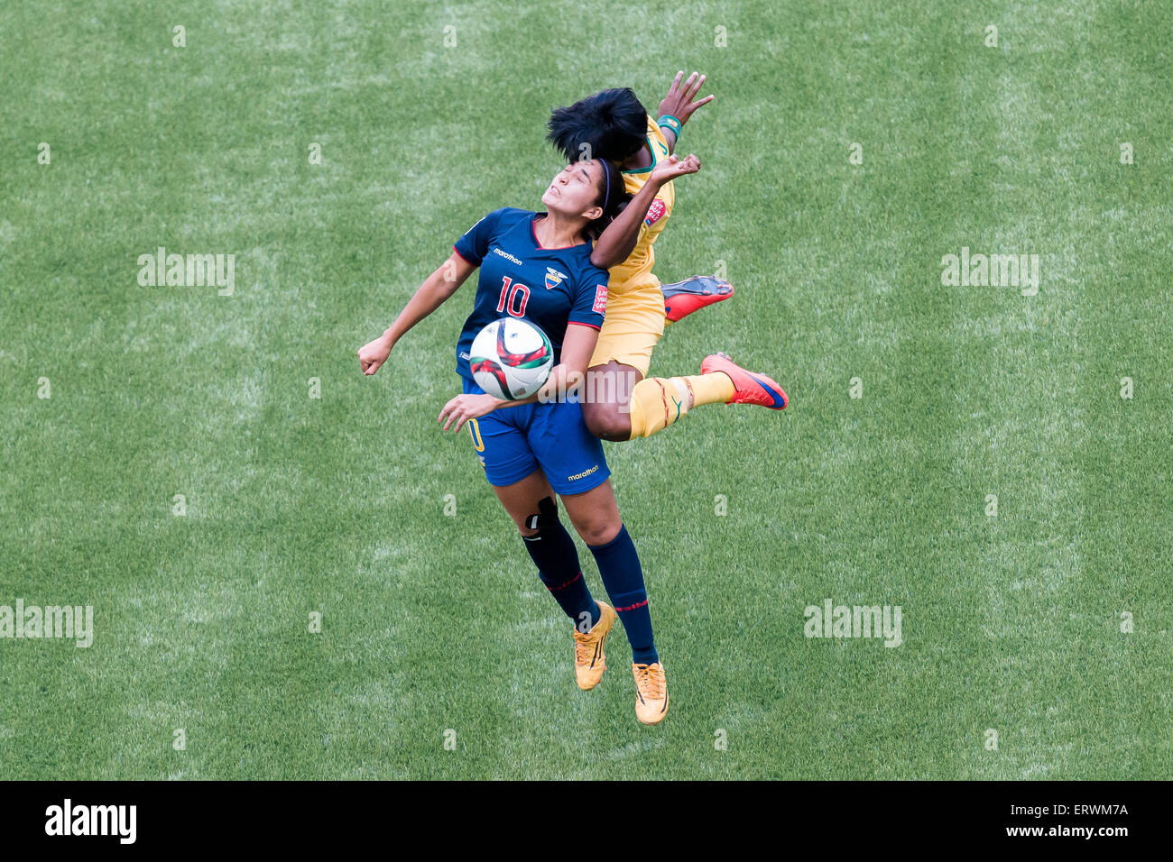 Vancouver, Canada. 8th June, 2015. Ambar TORRES of Ecuador and Raissa ...