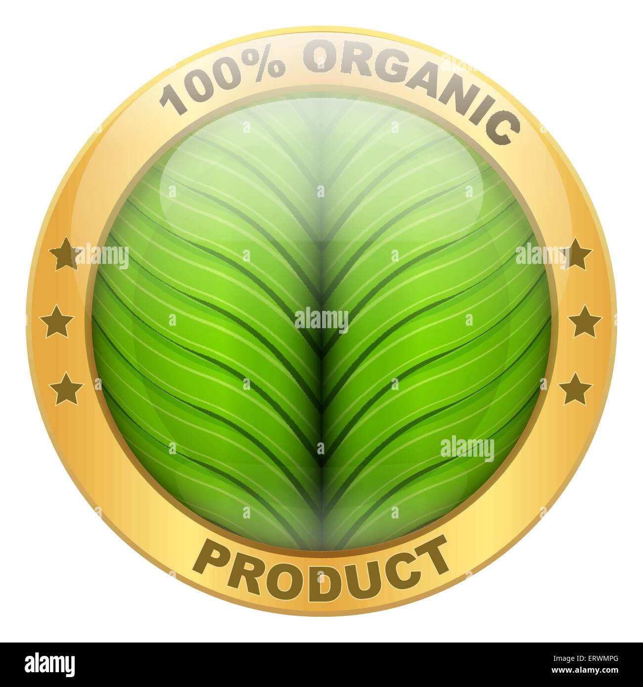 Icon of organic for food or drinks Stock Vector Image & Art - Alamy