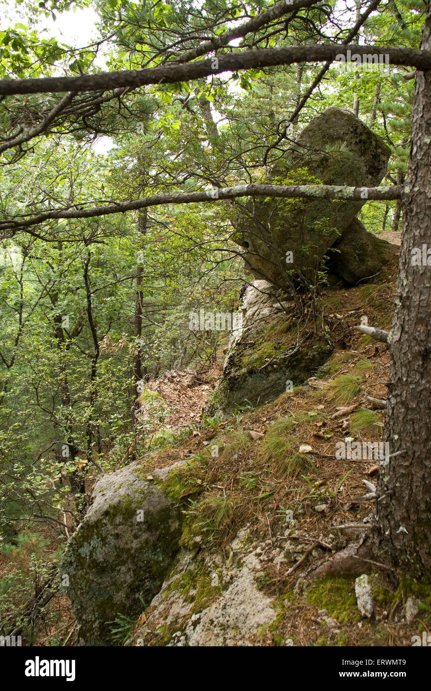 Freakish heap of stones rocks Stock Photo - Alamy