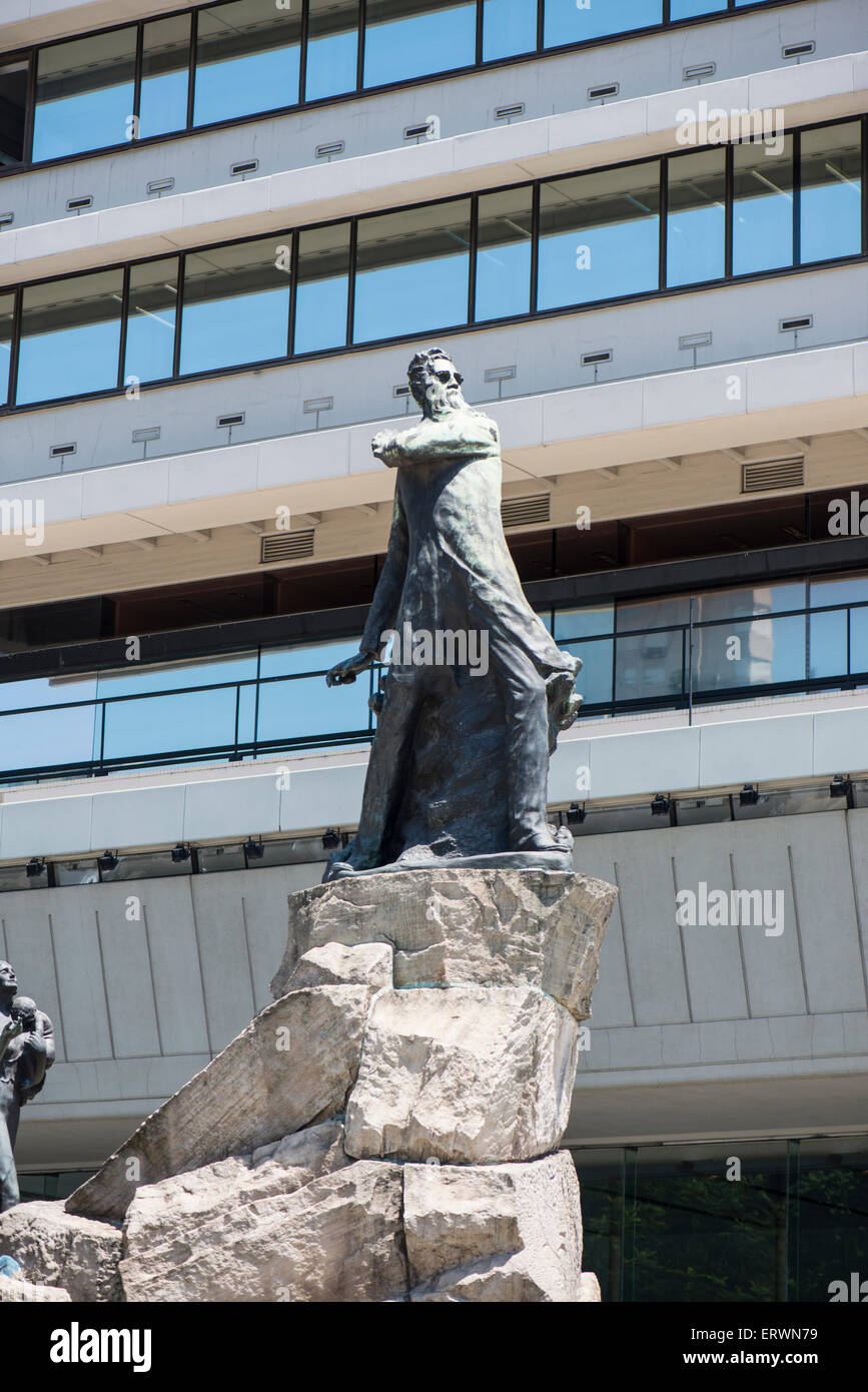 Statue of Leandro N Alem, Buenos Aires, Argentina Stock Photo - Alamy
