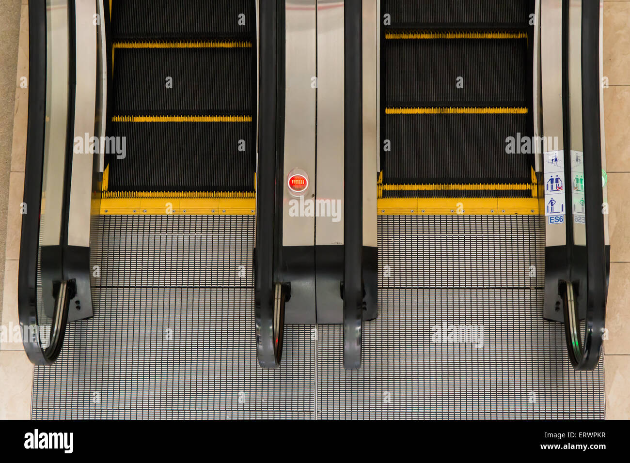 Escalator in Public Building Stock Photo - Alamy