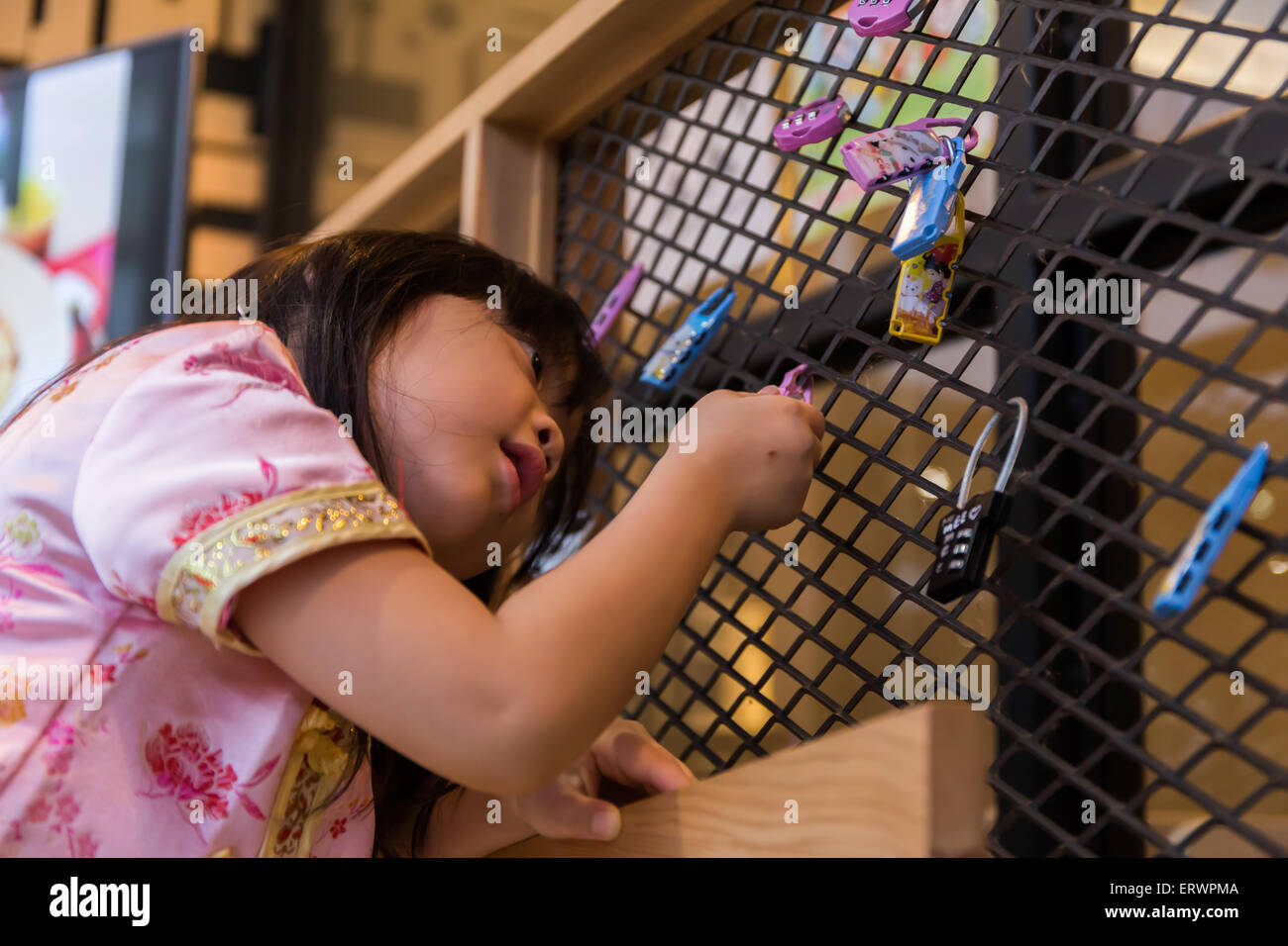 Child Exploring Things Stock Photo - Alamy