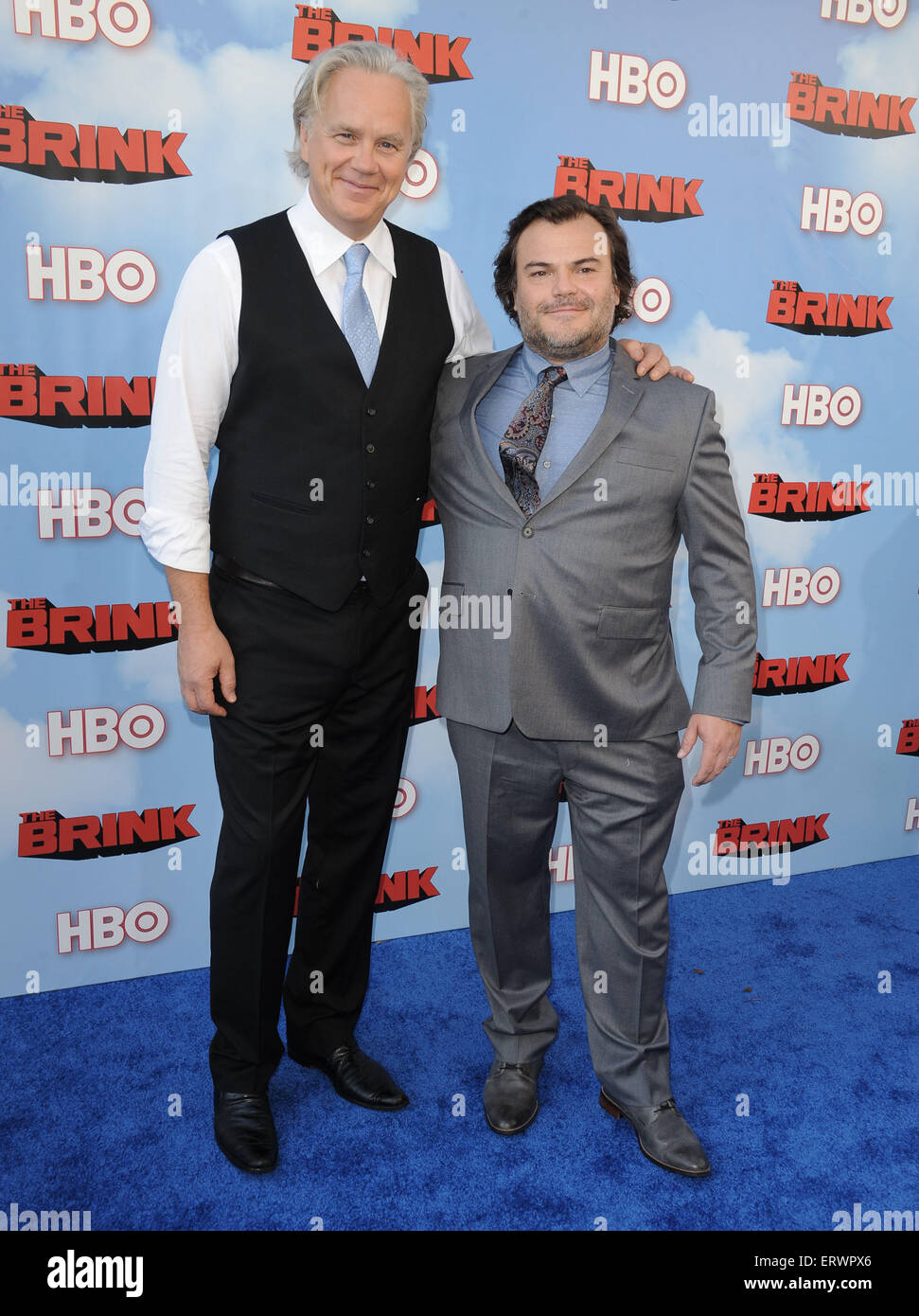 Los Angeles, California, USA. 8th June, 2015. Tim Robbins, Jack Black ...