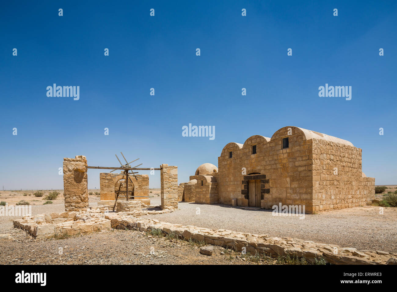Quseir amra desert castle hi-res stock photography and images - Alamy