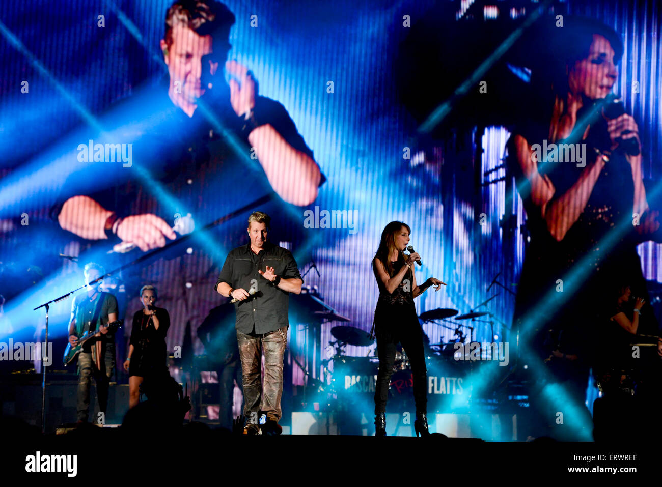 Rascal Flatts performing at the Carolina Country Music Festival at ...