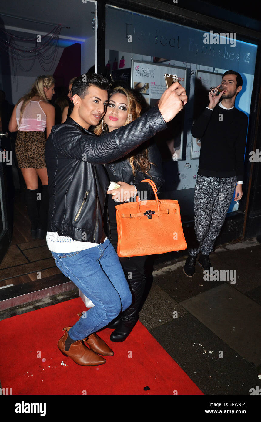 Perfect Eyelashes product launch in Hammersmith Featuring: Layla ...