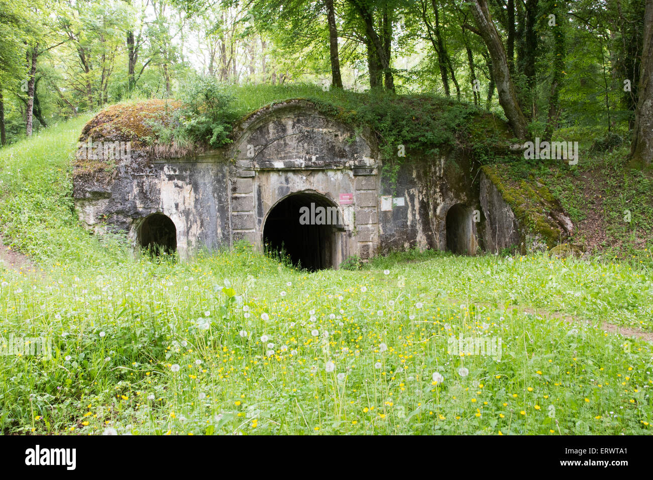 Fort de Souville entrance, Verdun battlefield, France Stock Photo - Alamy