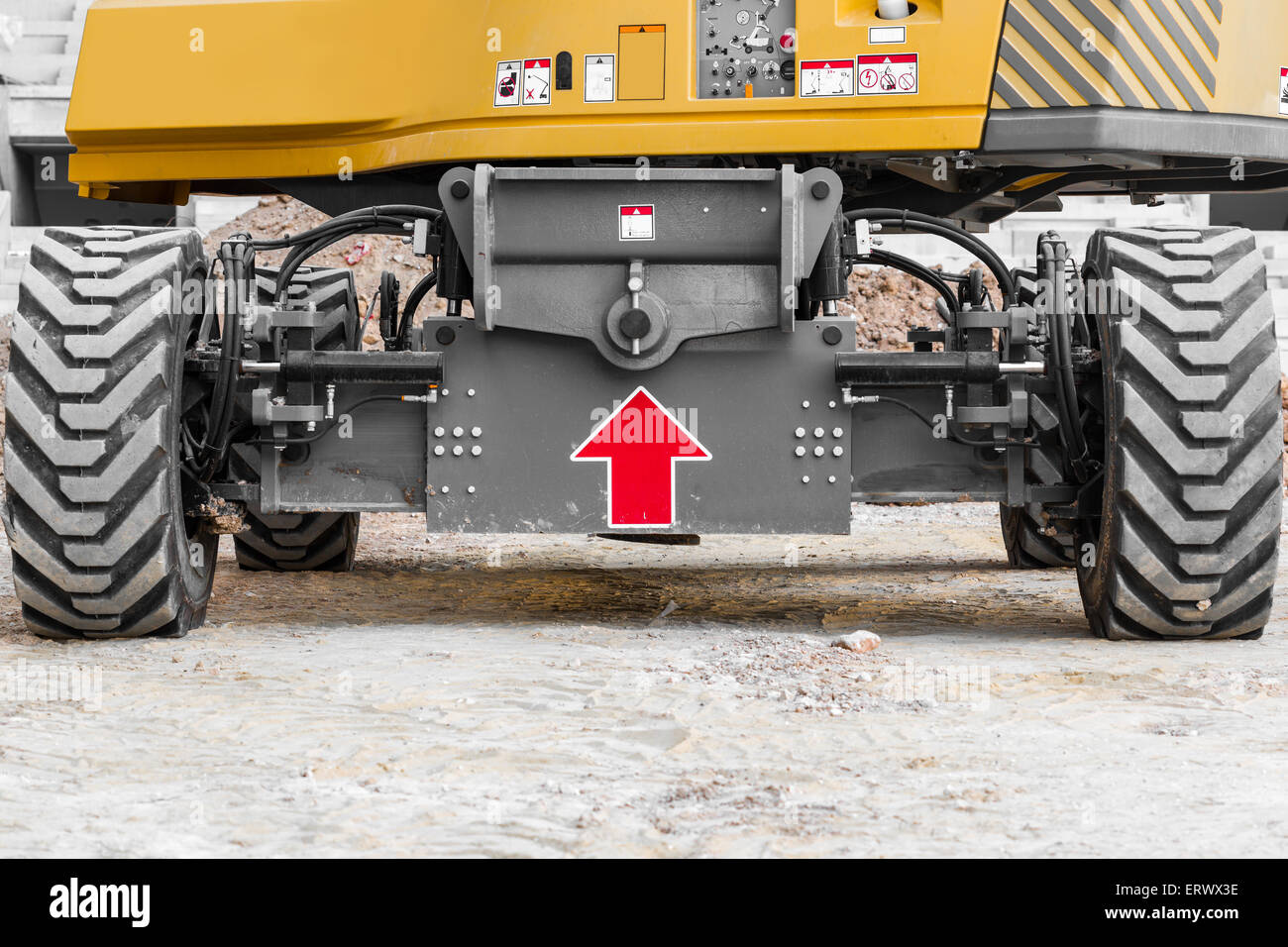 construction equipment and machinery on the construction site Stock ...