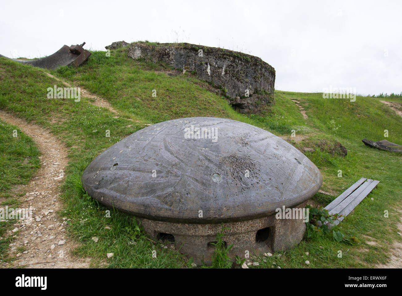 Fort de Vaux machine gun emplacement, Verdun battlefield Stock Photo ...
