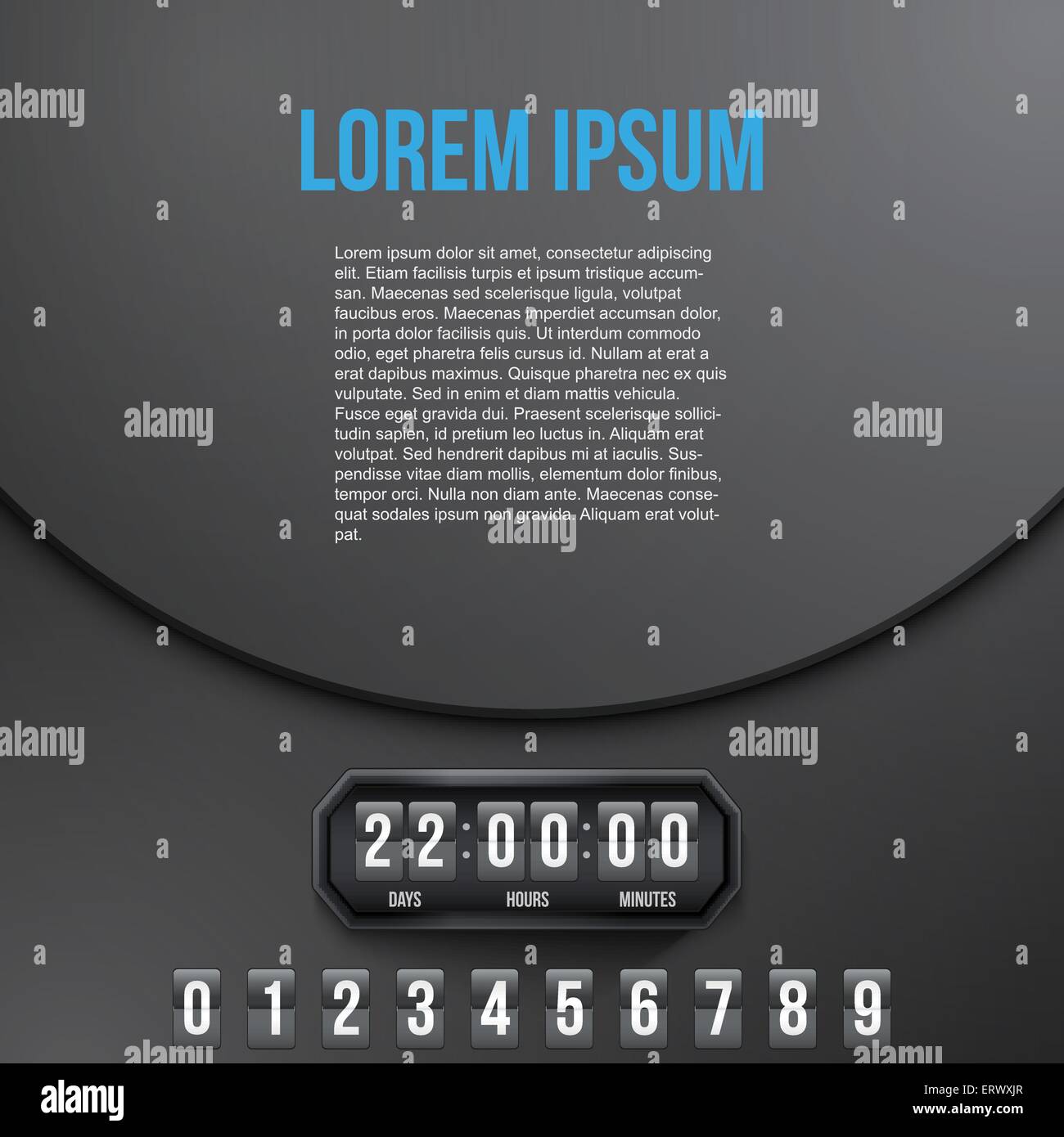 Background Coming Soon And Countdown Timer Vector Stock Vector Image And Art Alamy