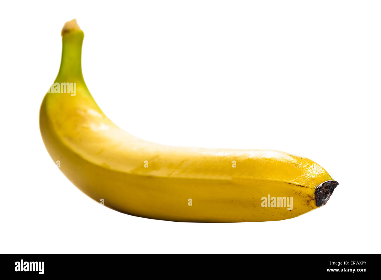 fresh banana closeup isolated on a white background Stock Photo - Alamy