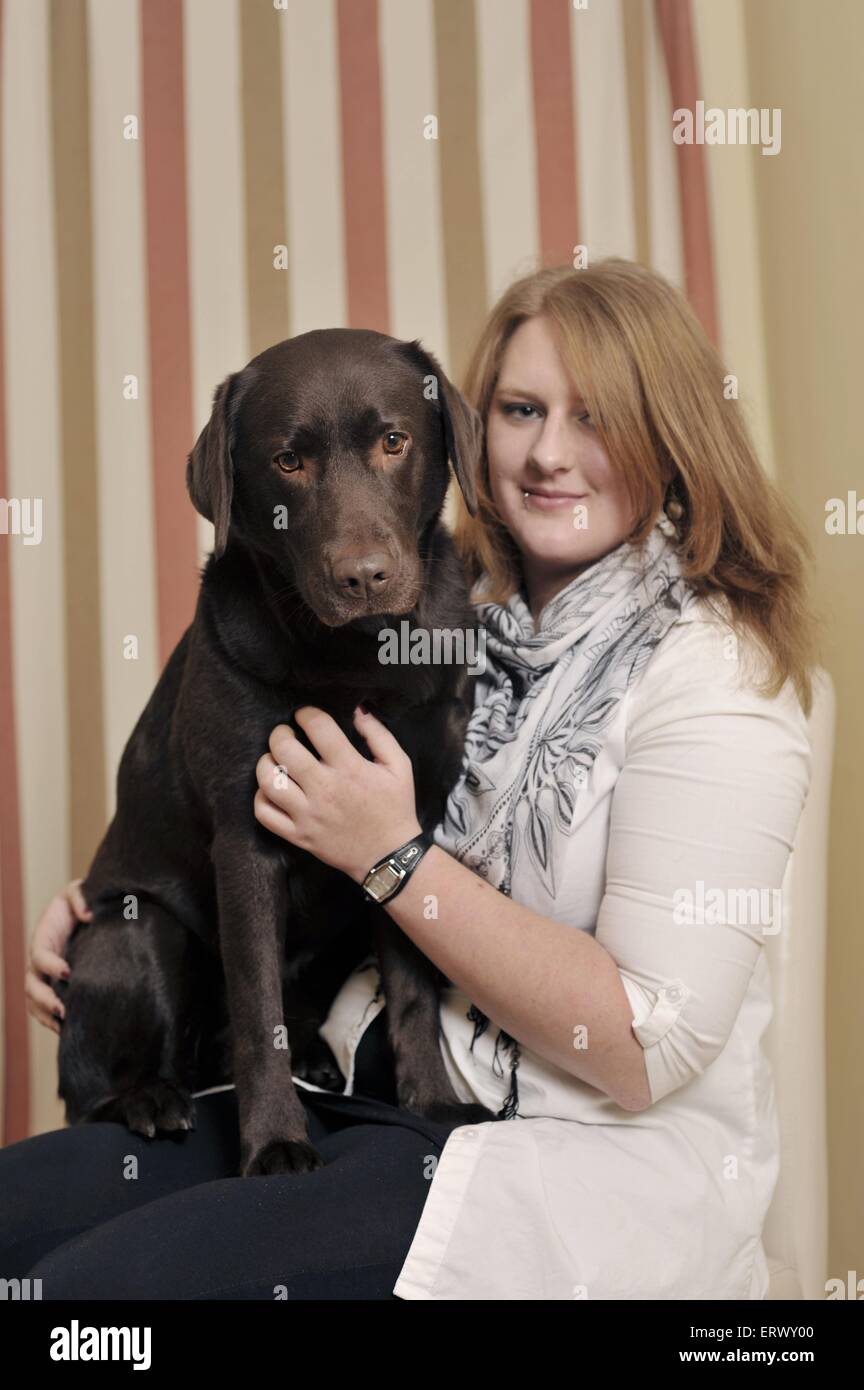 Woman labrador retriever hi-res stock photography and images - Alamy