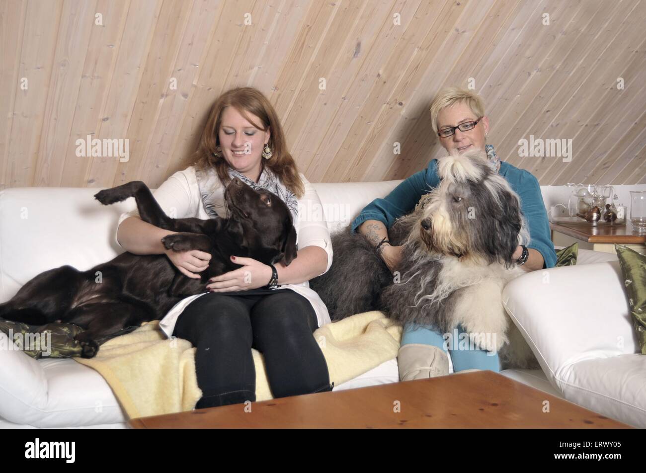 women and dogs Stock Photo - Alamy