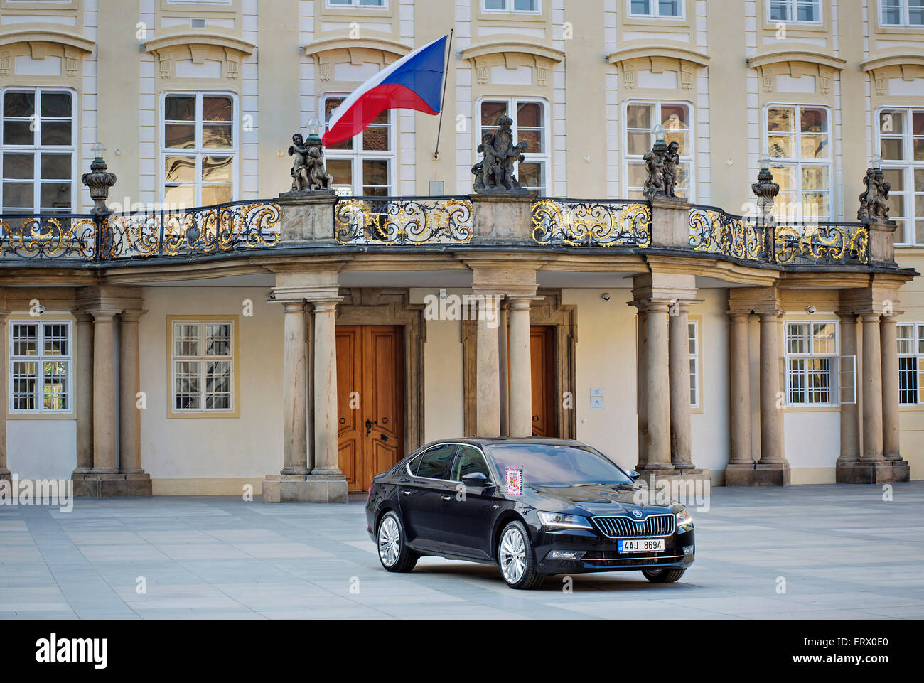 A Skoda Superb car, the latest generation model of which ...