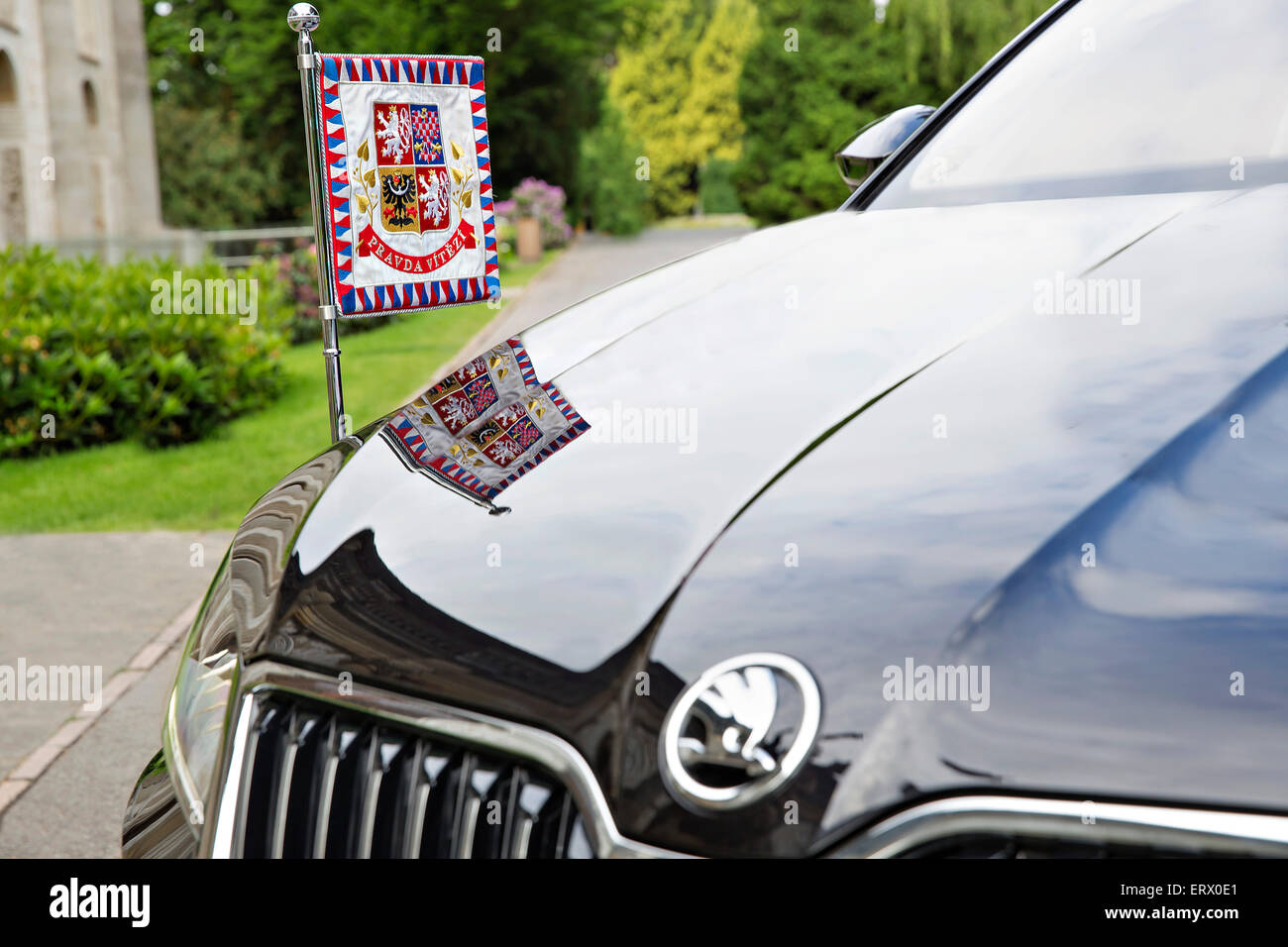 A Skoda Superb car, the latest generation model of which ...