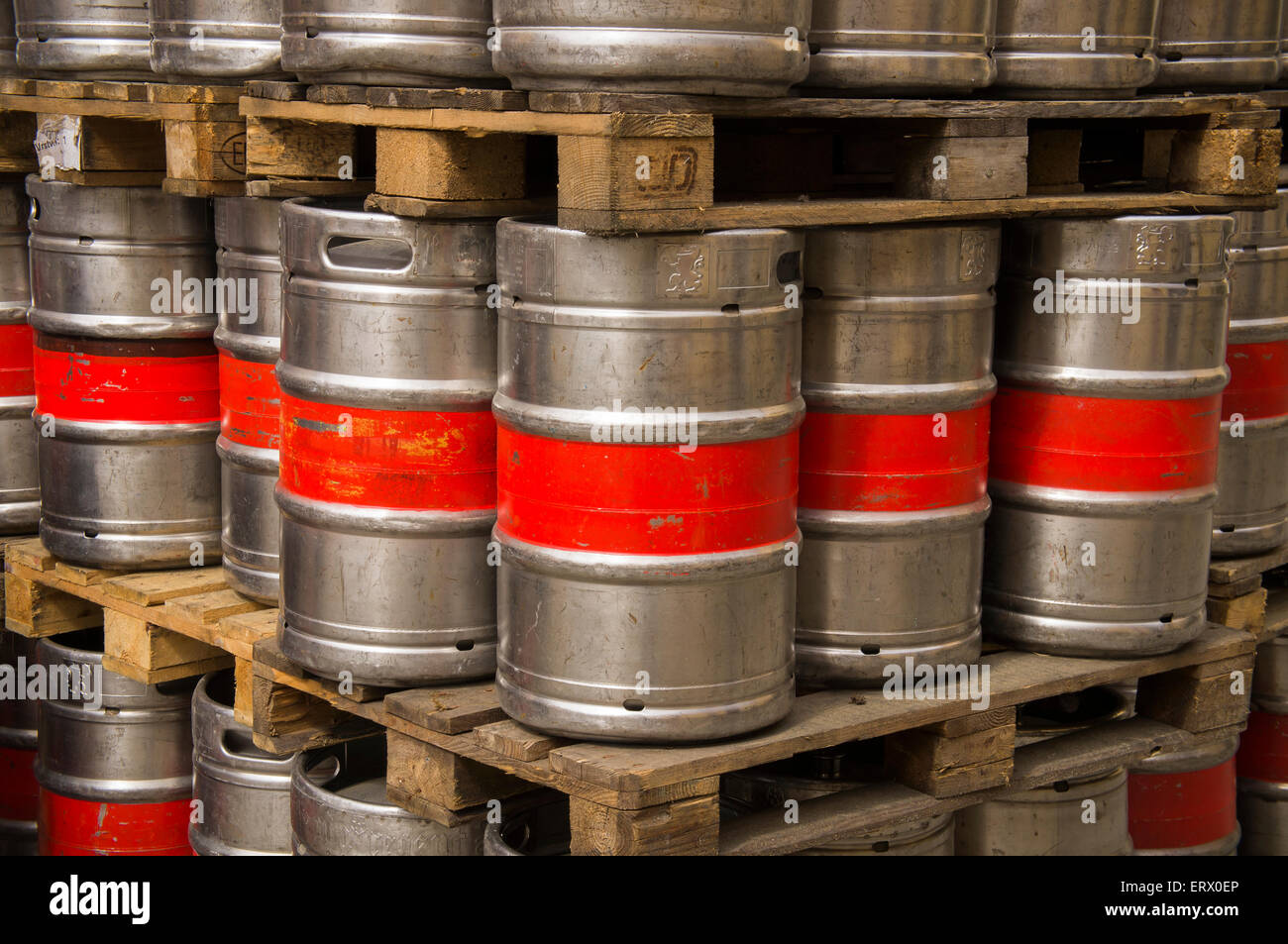 Regent Brewery, Trebon, beer keg, barrel, barrels, transport pallet ...