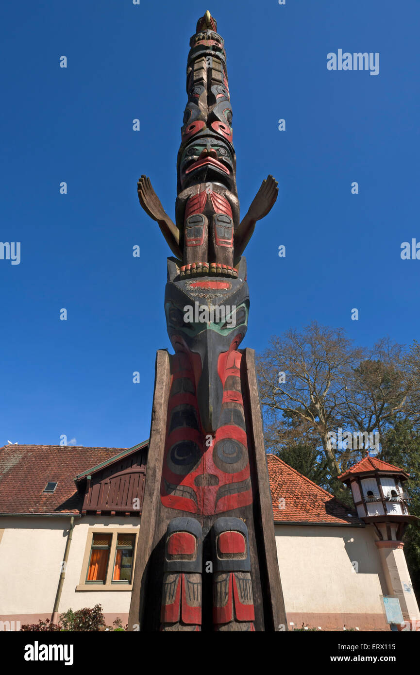 Native American Totem Pole, 1977, gift of then stationed Canadian Armed ...