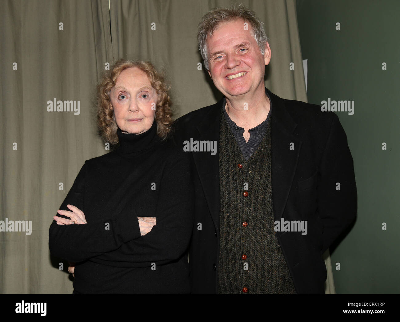 Backstage after the opening night for the Irish Rep Theatre musical A ...