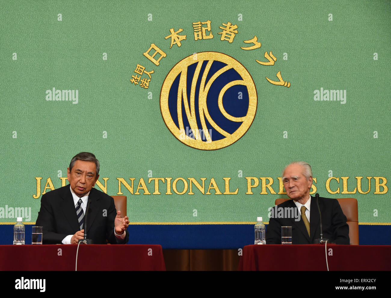 Tokyo, Japan. 9th June, 2015. Japans former Prime Minister Tomiichi ...