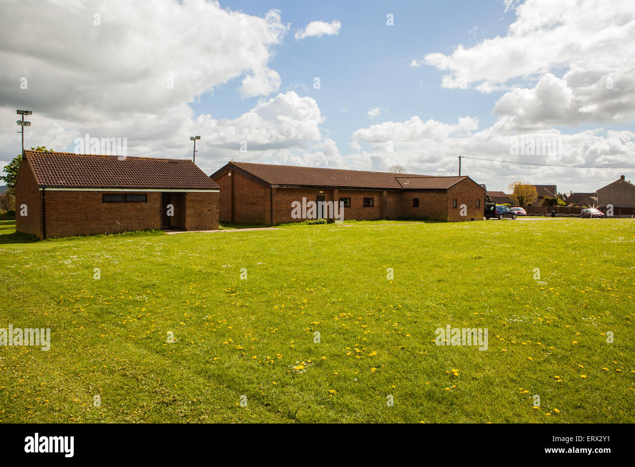 Templecombe recreation ground Stock Photo - Alamy