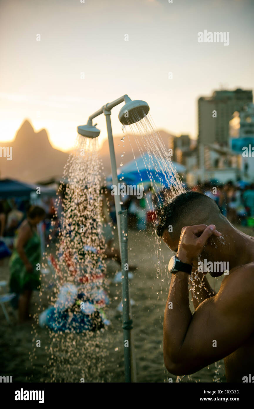 Brazilian beach showers hi-res stock photography and images - Alamy