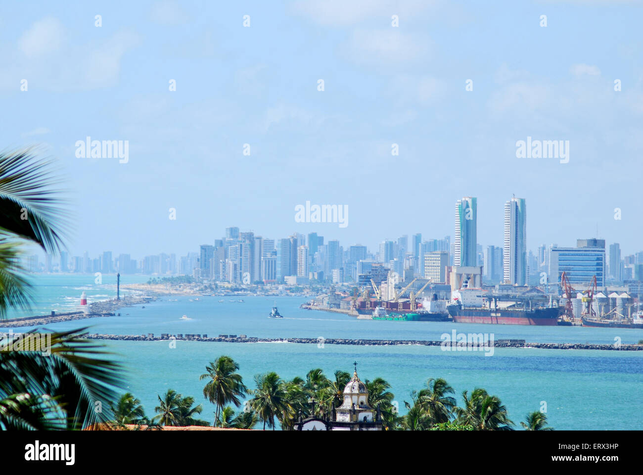 Recife, Pernambuco, Brazil, 2009. A panorama view of Recife from the ...