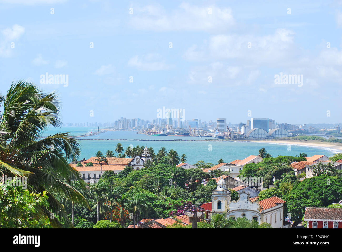 Recife, Pernambuco, Brazil, 2009. A panorama view of Recife from the ...