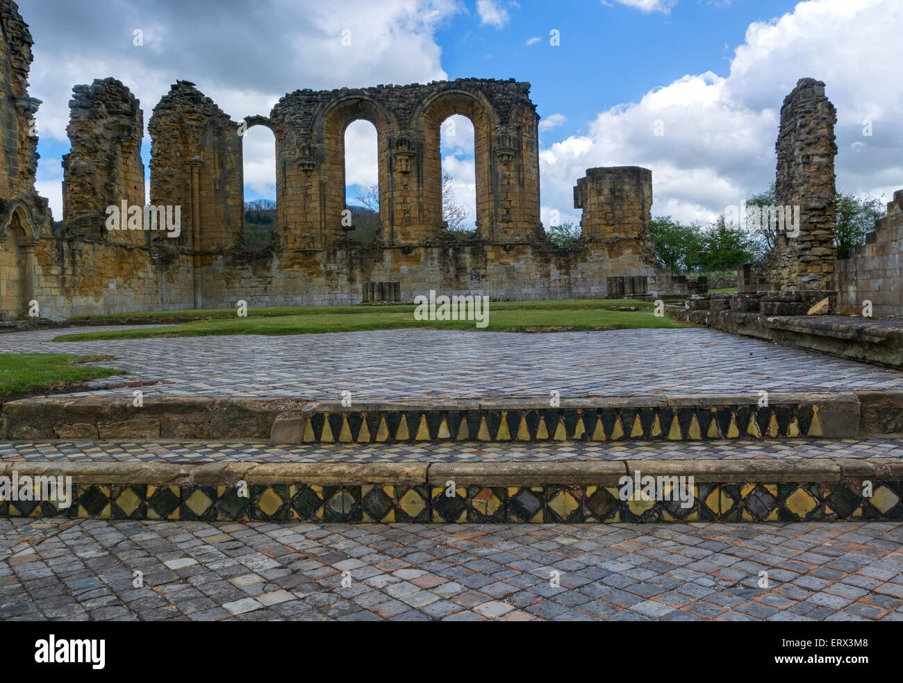 Byland Abbey in North Yorkshire Stock Photo - Alamy