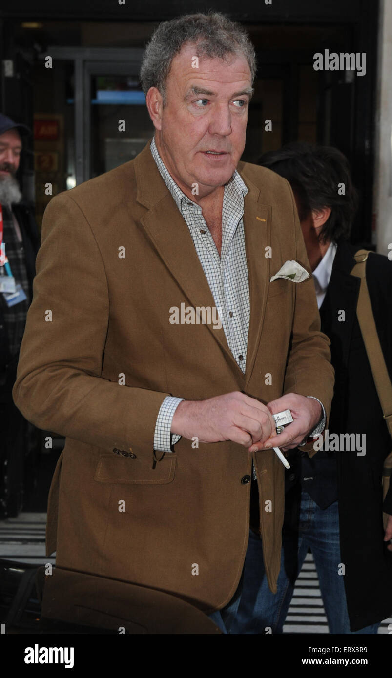 Jeremy Clarkson and Richard Hammond seen leaving BBC Radio 2 Studios in ...