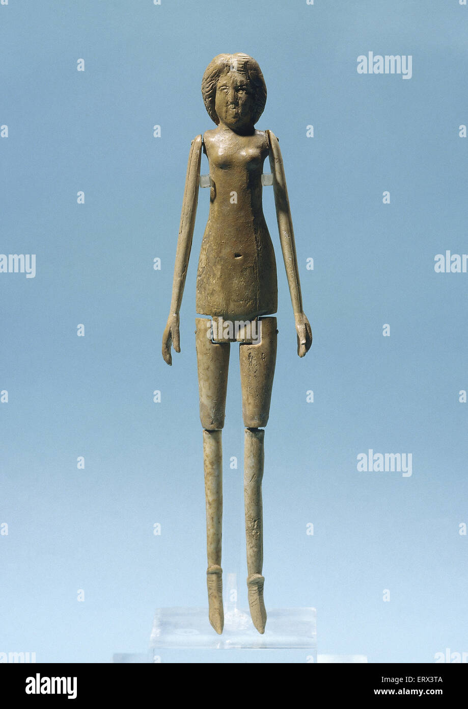 Roman doll. Articulated arms and legs. Ivory. From Necropolis of Ontur ...